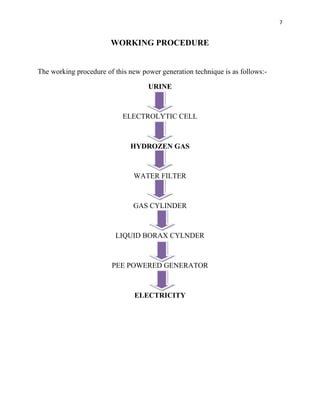 power generated from URINE SEMINAR REPORT | PDF