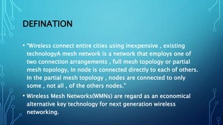 wireless mesh netowrk Seminar.pptx
