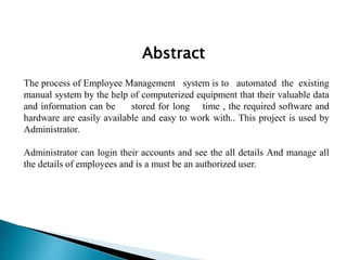 Employee Management | PPT