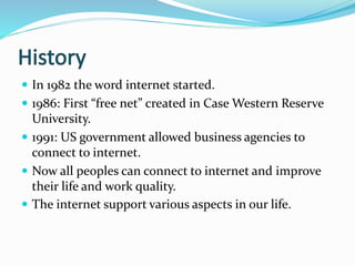 ppt on INTERNET | PPTX | Internet for Beginners | Internet