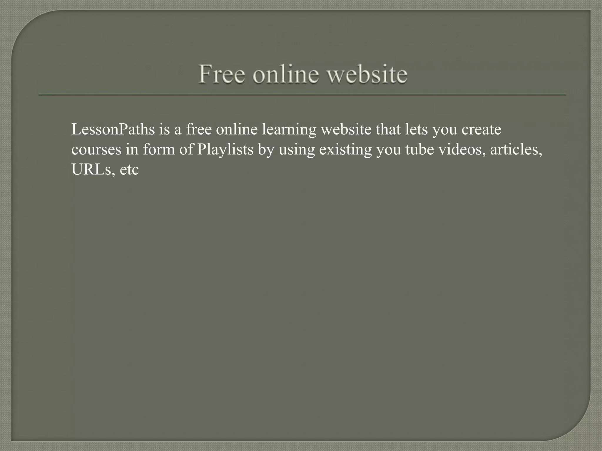 Lesson path courses | PPT