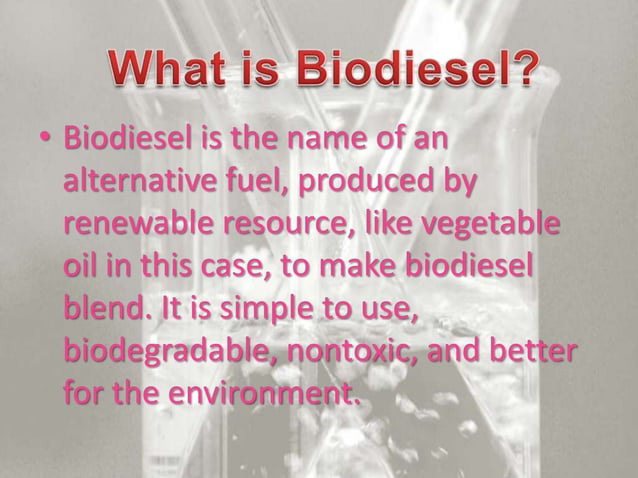 Production of Biodiesel | PPTX