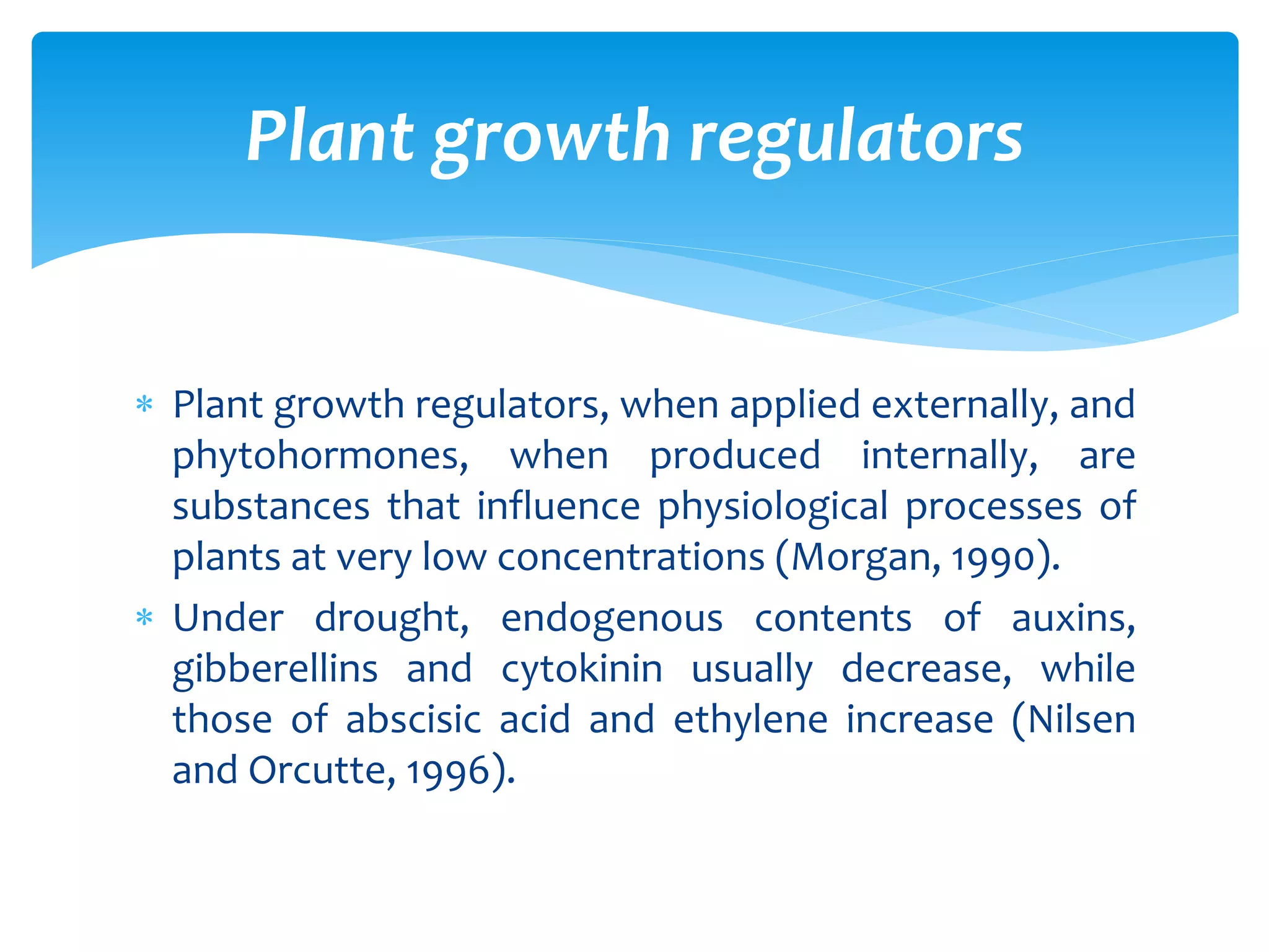 plant drought effects, mechanisms and management | PPTX