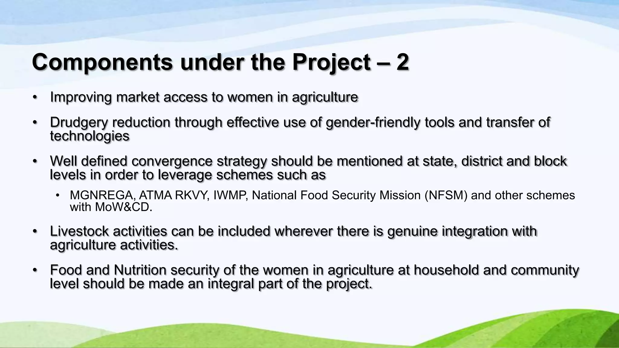 Mahila kisan sashaktikaran pariyojana | PPTX