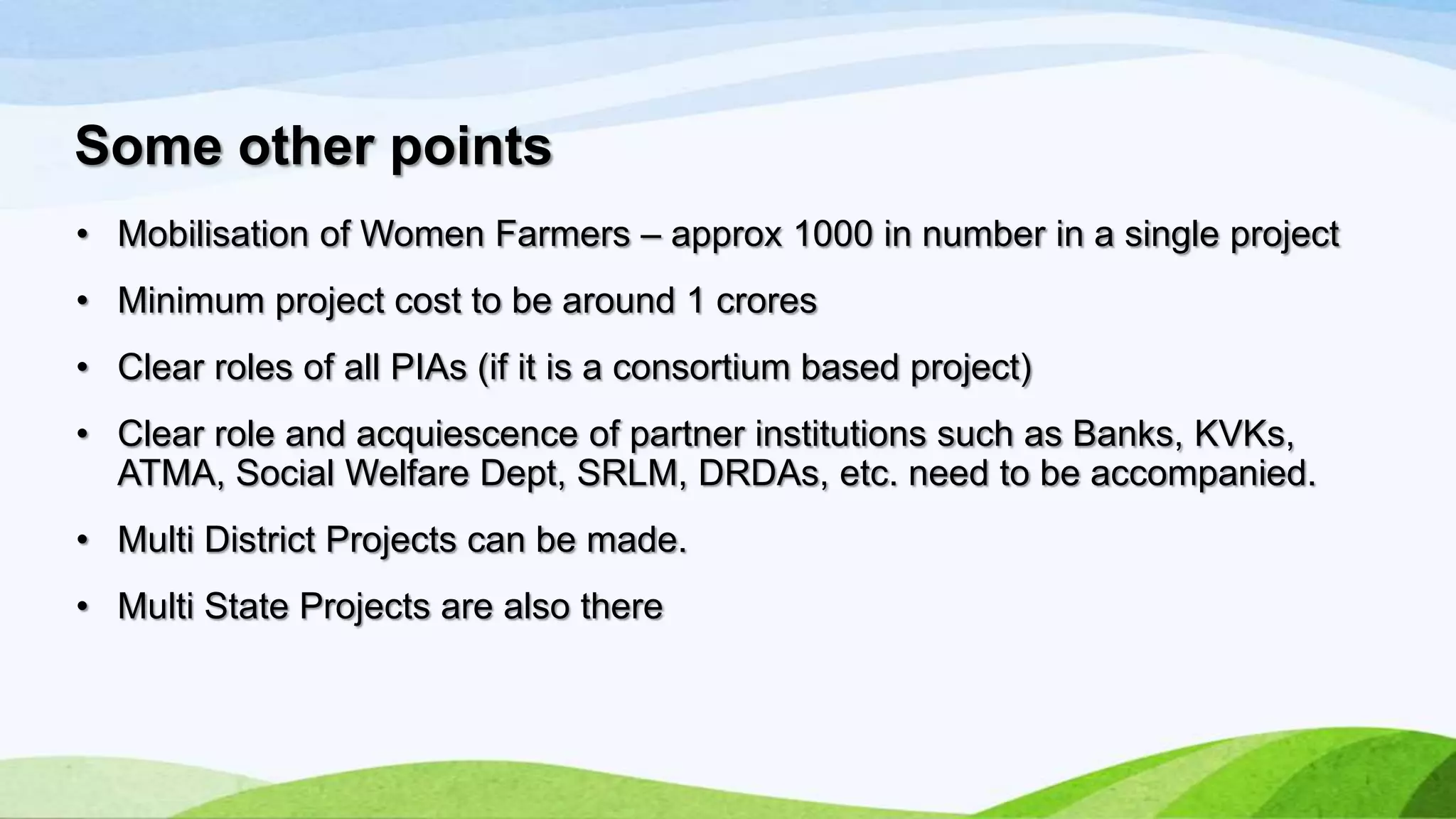Mahila kisan sashaktikaran pariyojana | PPTX