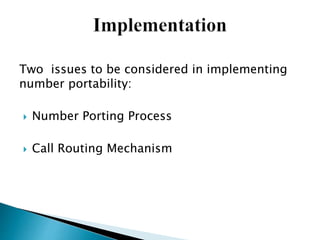 Mobile number portability | PPTX