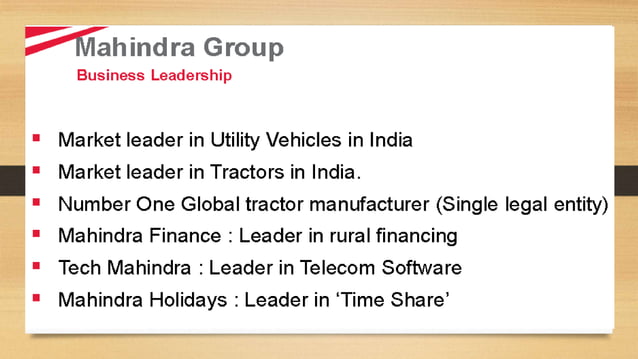 Mahindra | PPT