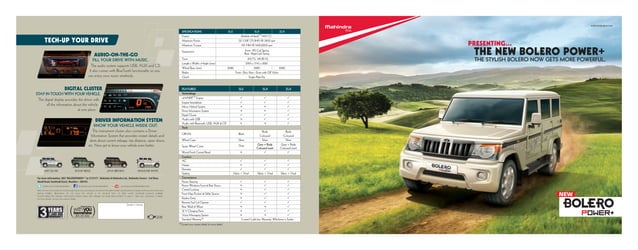 Mahindra Bolero Power Plus Brochure | PDF