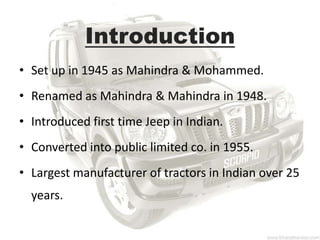 Mahindra and Mahindra | PPTX