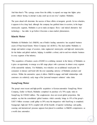 Mahindra and mahindra | DOCX
