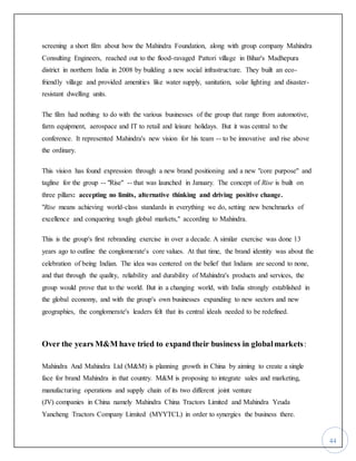 Mahindra and mahindra | DOCX