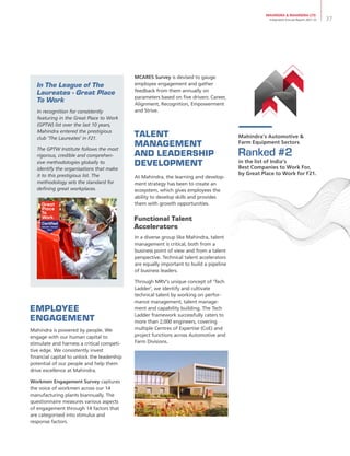 Annual report on mahindra and mahindra on supply chain analysisdf | PDF