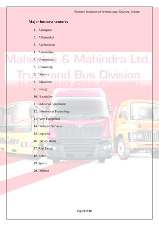 Mahindra bus project | PDF