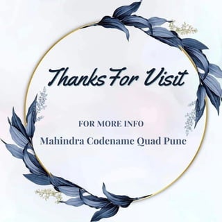 Mahindra Codename Quad Pimpri-Chinchwad Pune.pdf | Real Estate Renting ...