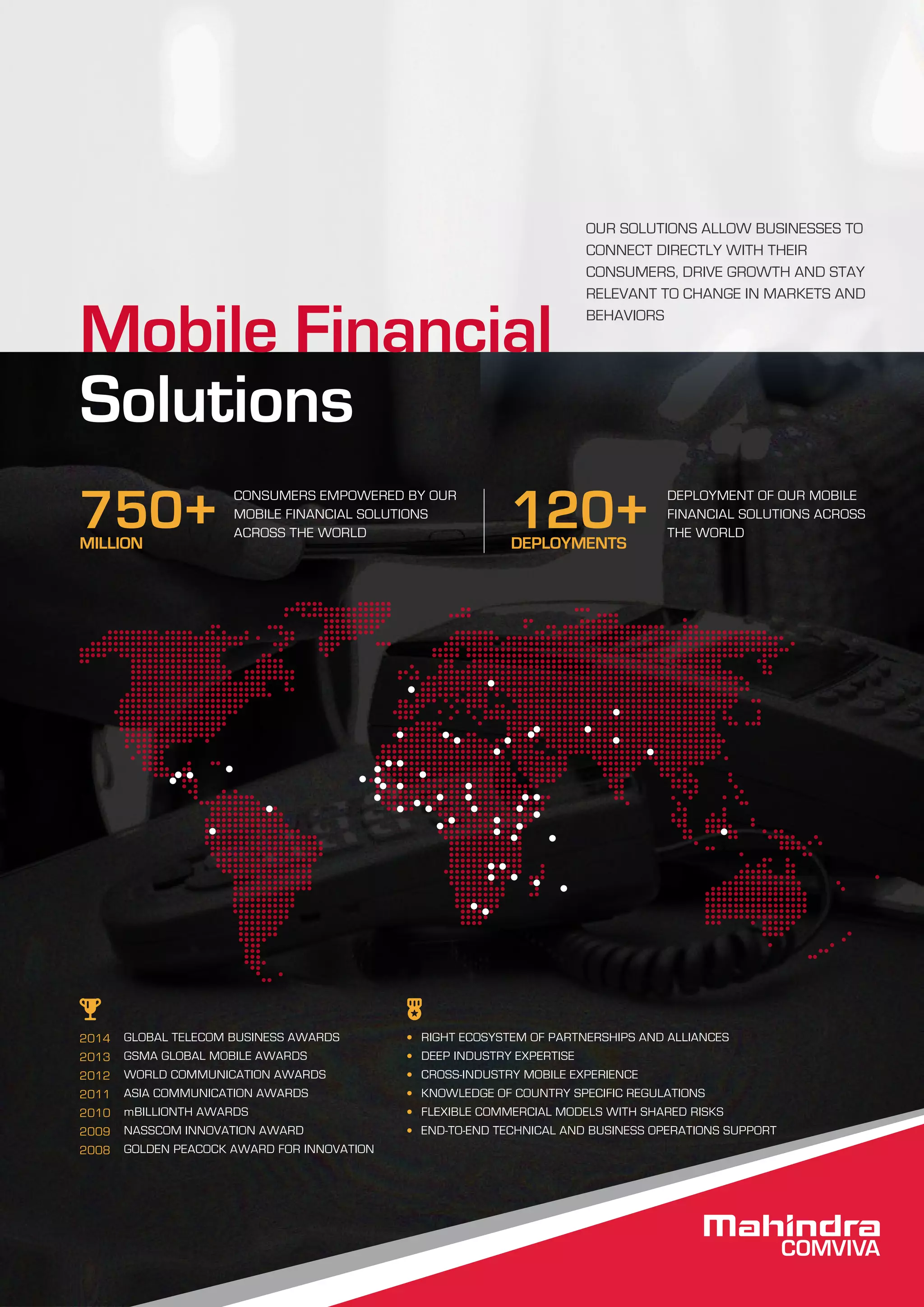 Mahindra Comviva's Mobile Financial Services Product Suite | PDF
