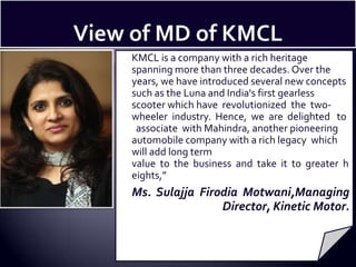 Mahindra kinetic | PPTX