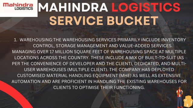 Mahindra logistics | PDF | Logistics and Transportation Industry ...