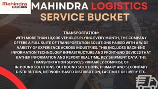 Mahindra logistics | PDF