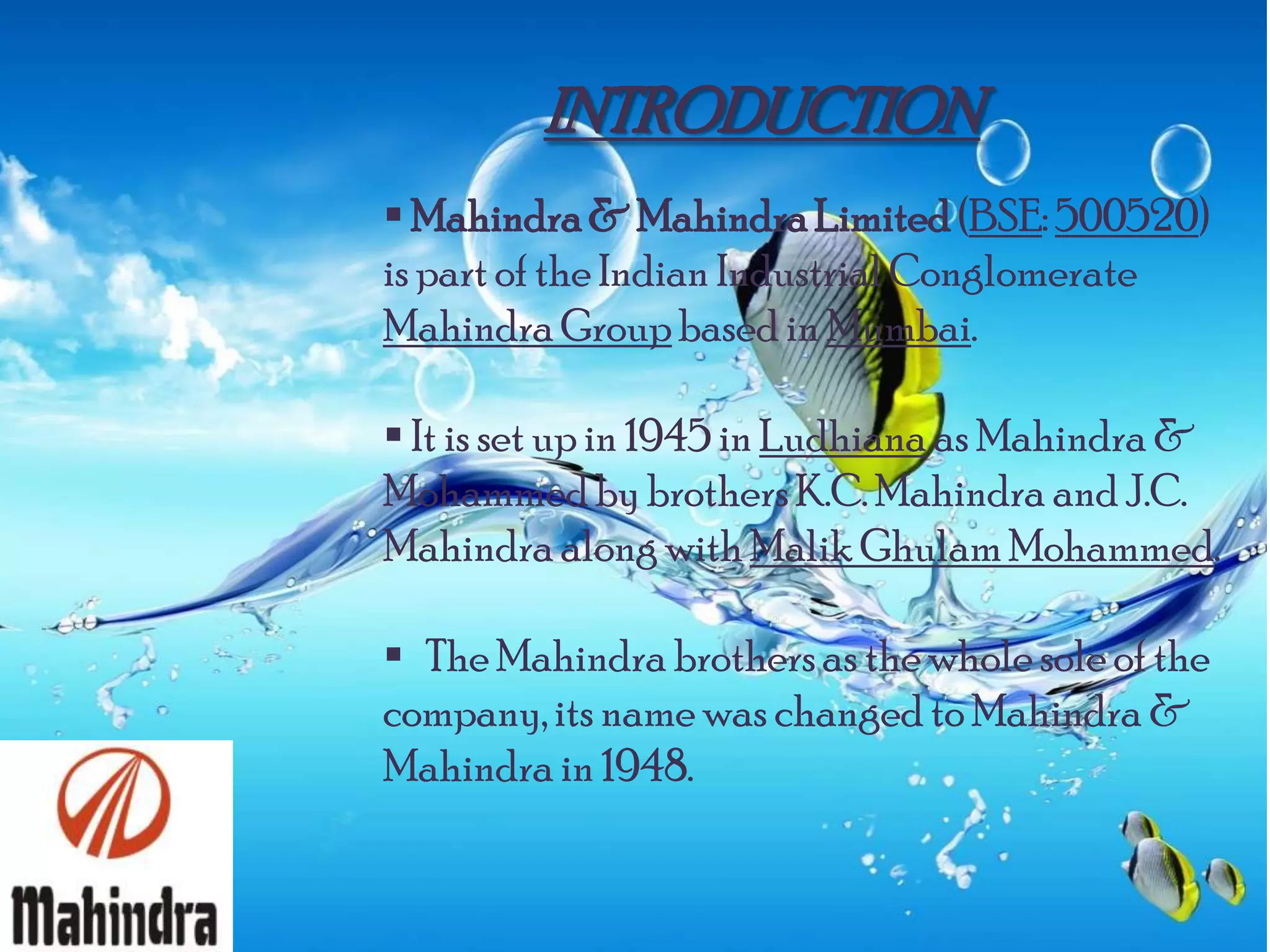 Mahindra & mahindra | PPT