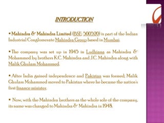 Mahindra & mahindra | PPTX