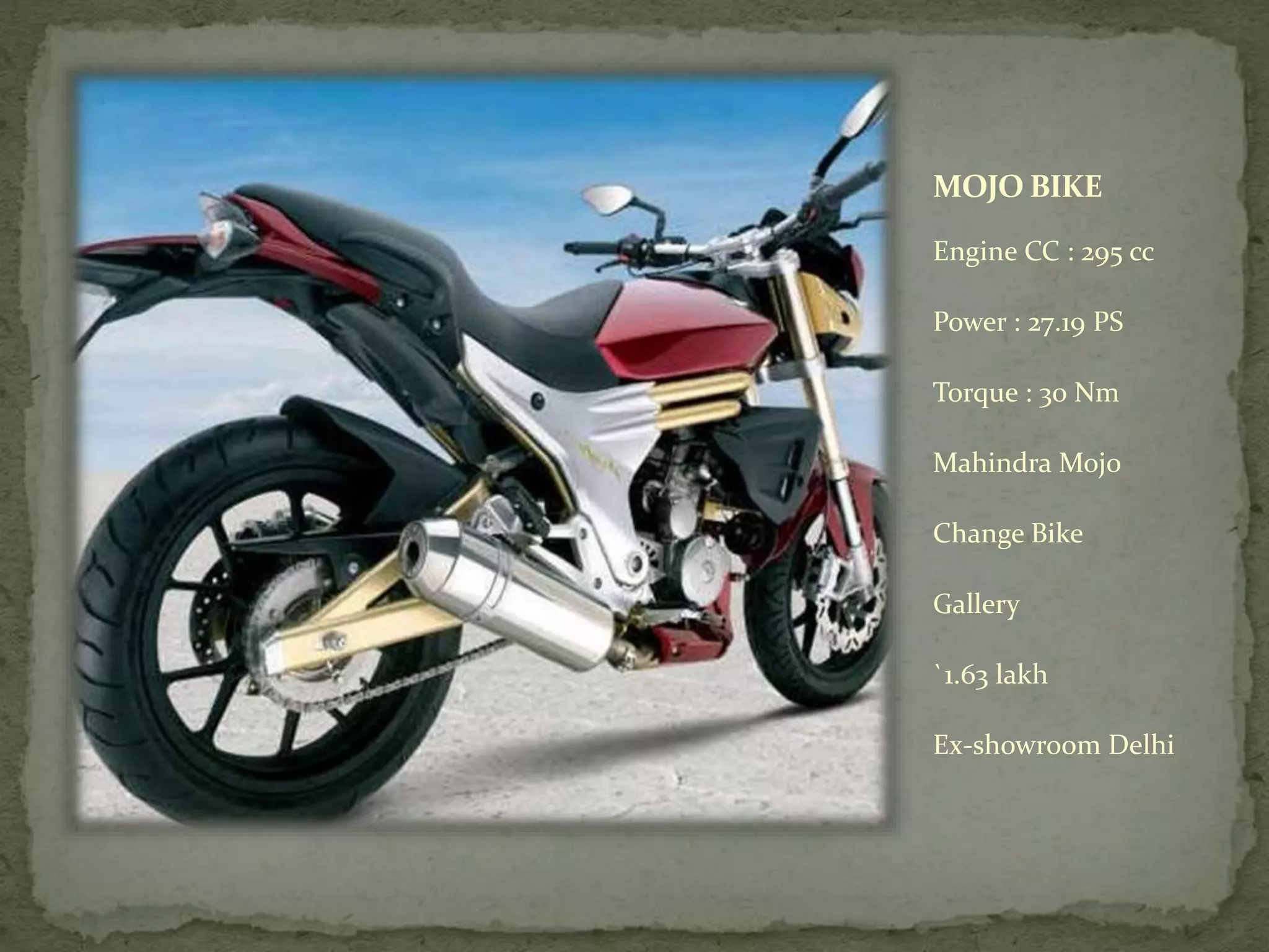 MAHINDRA & MAHINDRA MOTOR BIKES | PPTX