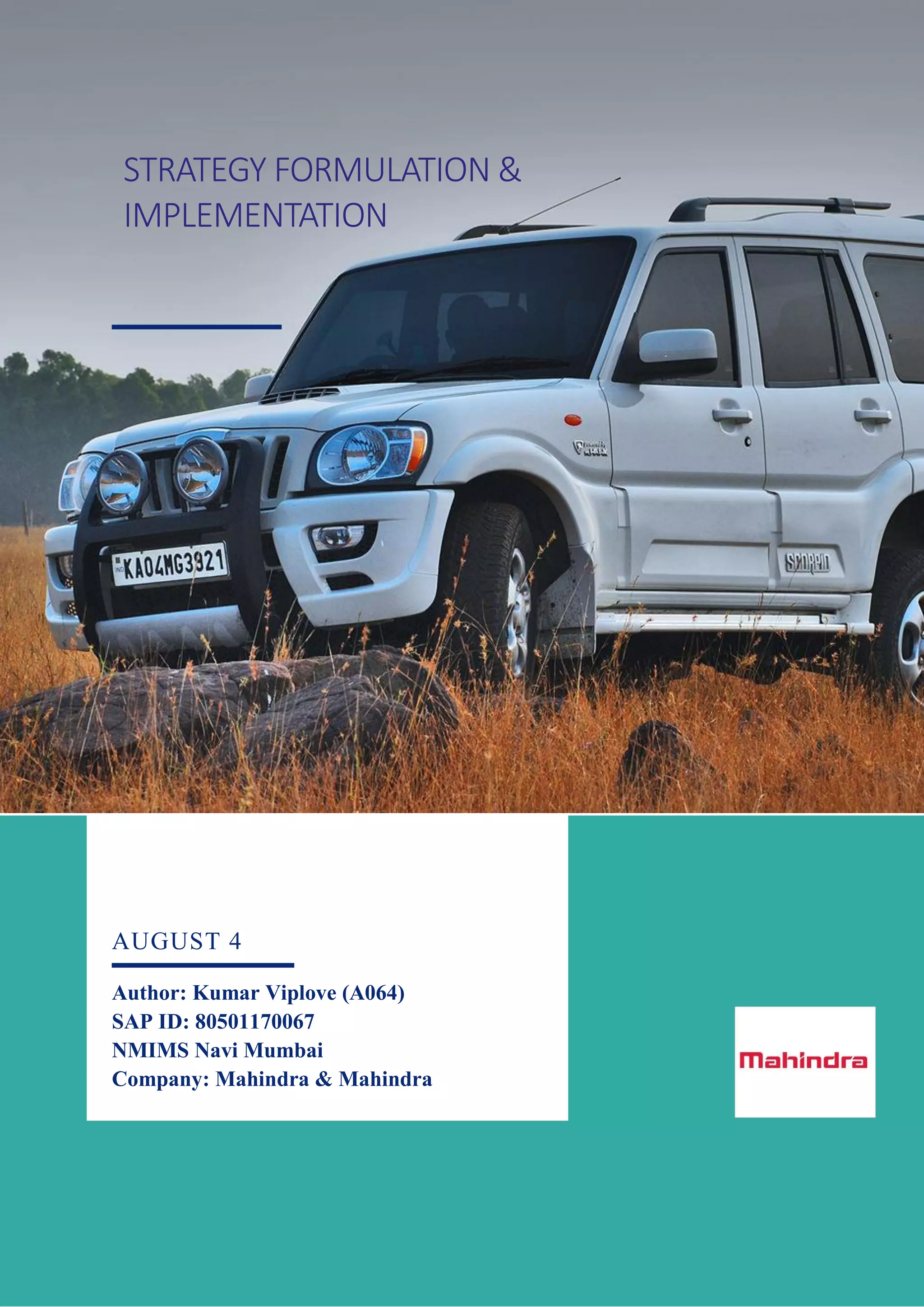 Mahindra & Mahindra | PDF