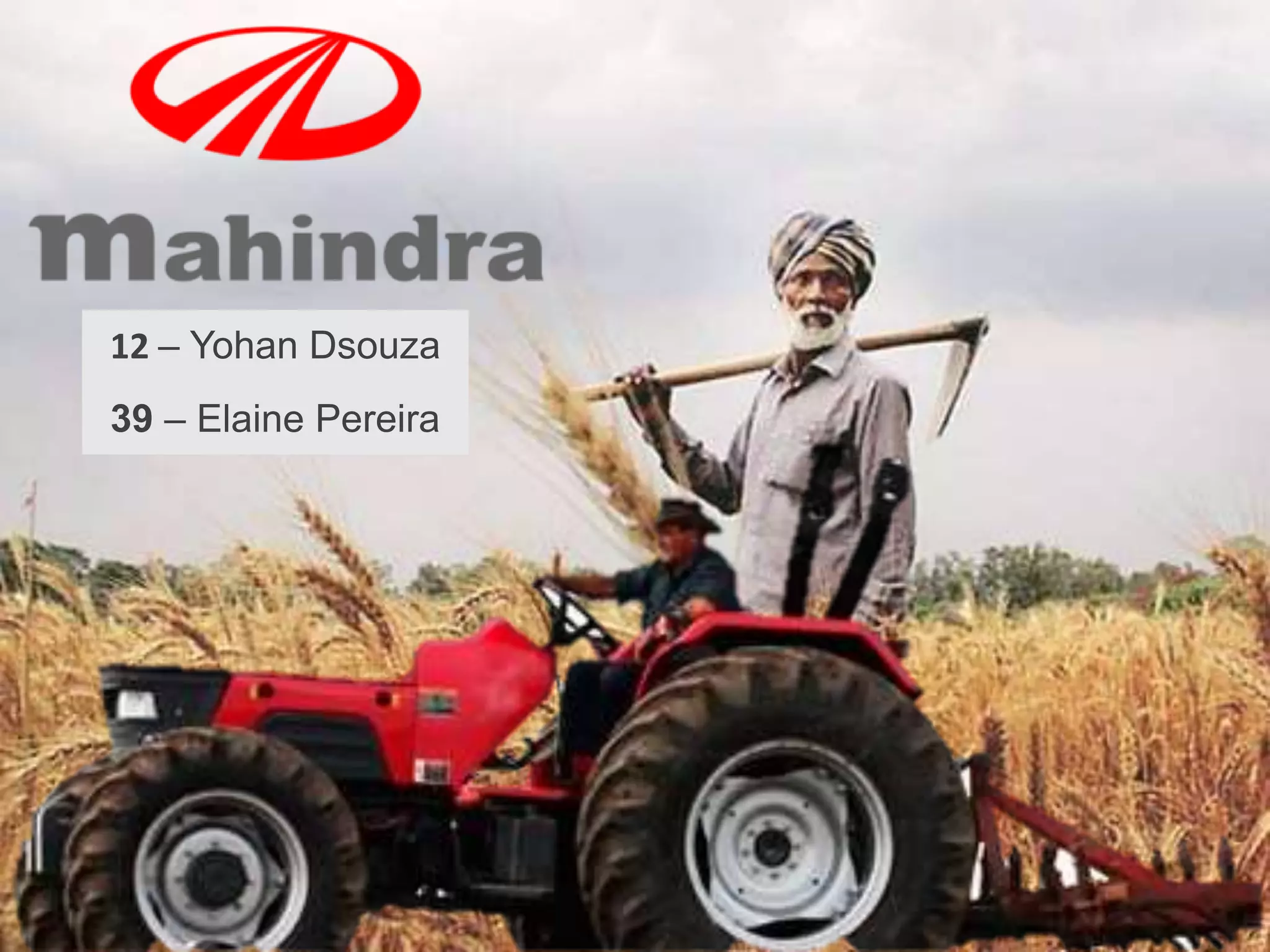 Mahindra Tractors - Rural Marketing | PPTX | Agriculture | Industries
