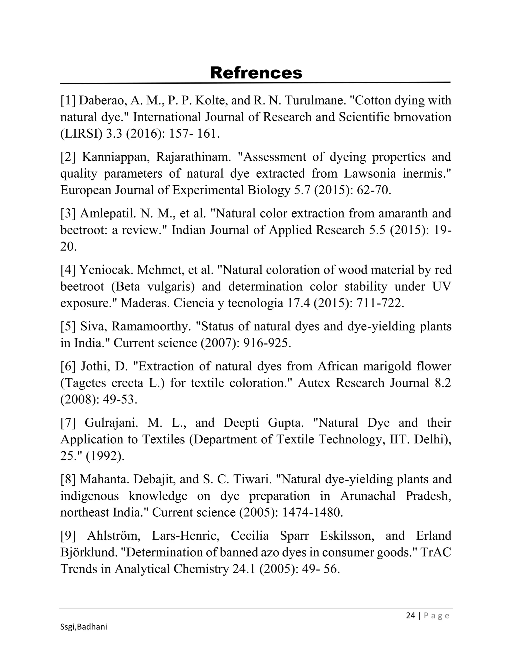 Extraction Of Natural Dye From Beetroot (Beta Vulgaris) And Preparation ...
