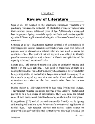 Extraction Of Natural Dye From Beetroot (Beta Vulgaris) And Preparation ...