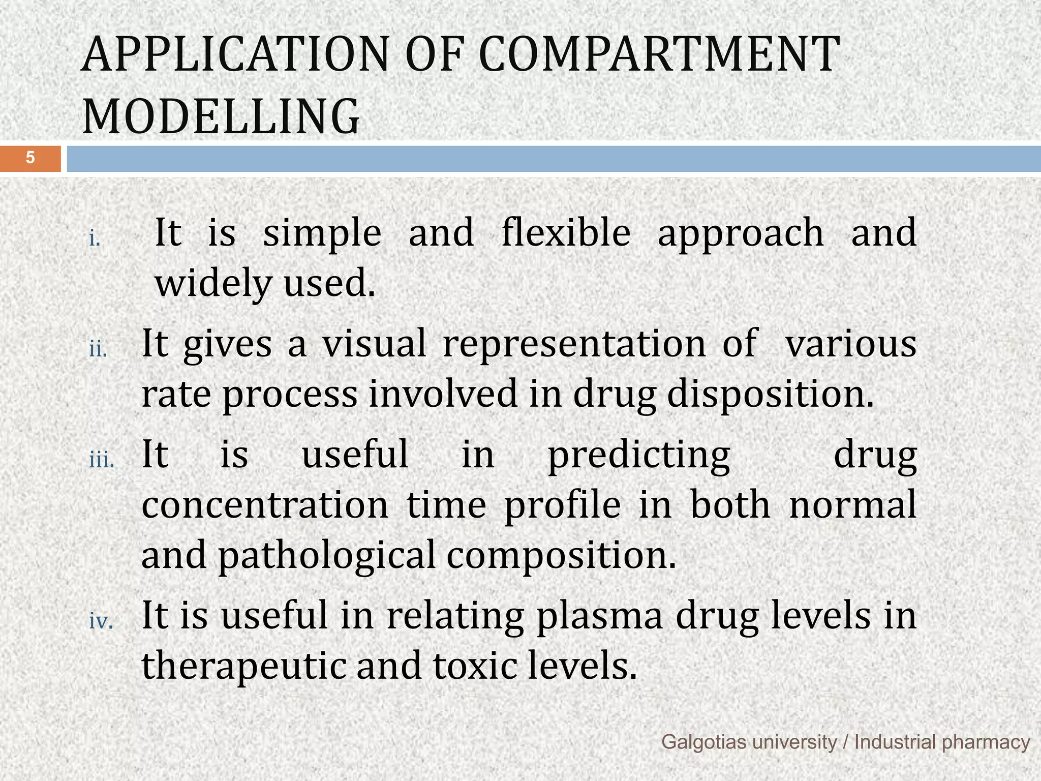 one compartment model ppt | PPTX