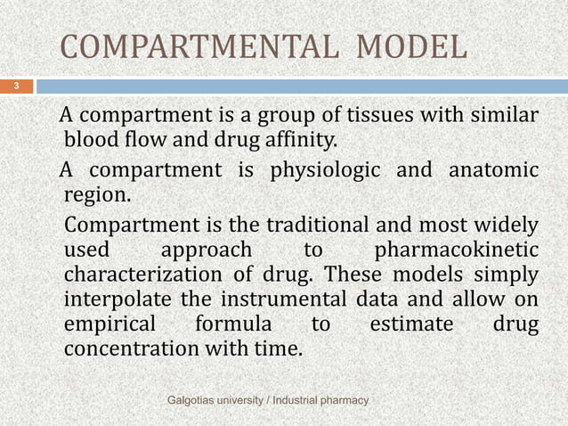 one compartment model ppt | PPTX