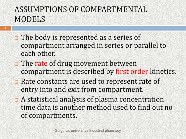 one compartment model ppt | PPTX