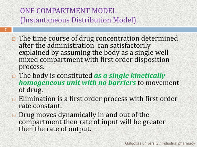 one compartment model ppt | PPTX