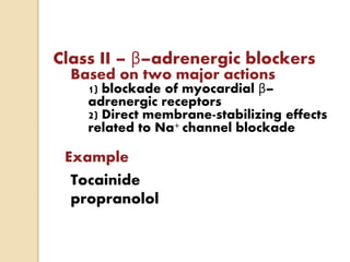 Antiarrhythmic drugs | PPTX