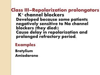 Antiarrhythmic drugs | PPTX