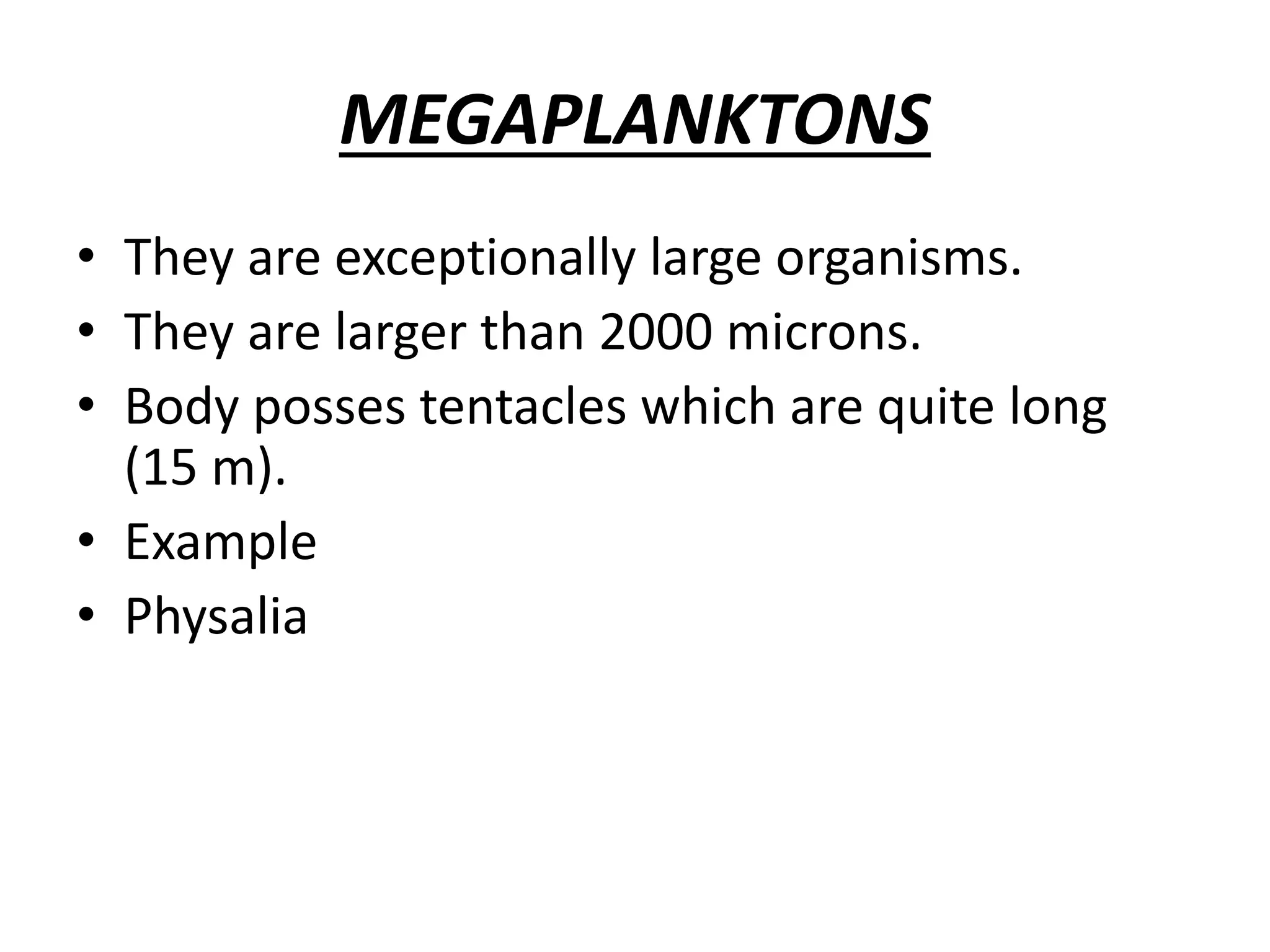 PLANKTONIC ORGANISMS AND CLASSIFICATION | PPTX