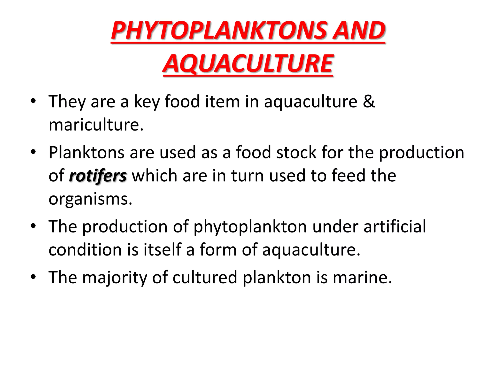PLANKTONIC ORGANISMS AND CLASSIFICATION | PPTX