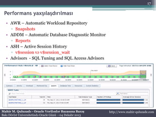 Oracle Day in Baku State University - Oracle Database Overview | PPT