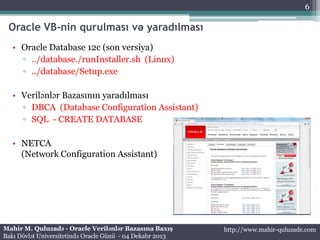Oracle Day in Baku State University - Oracle Database Overview | PPT