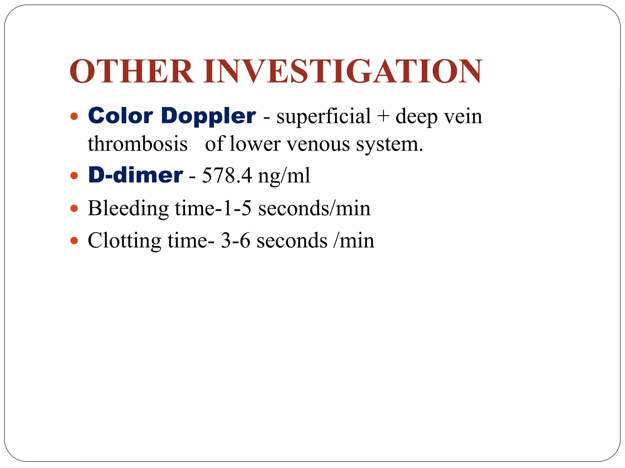 case on deep vein thrombosis | PPTX