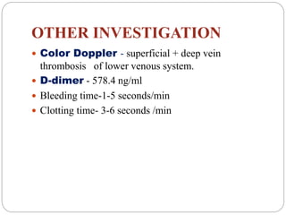 case on deep vein thrombosis | PPTX