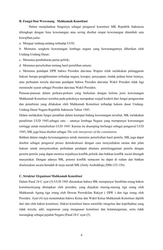 Mahkamah konstitusi | DOCX