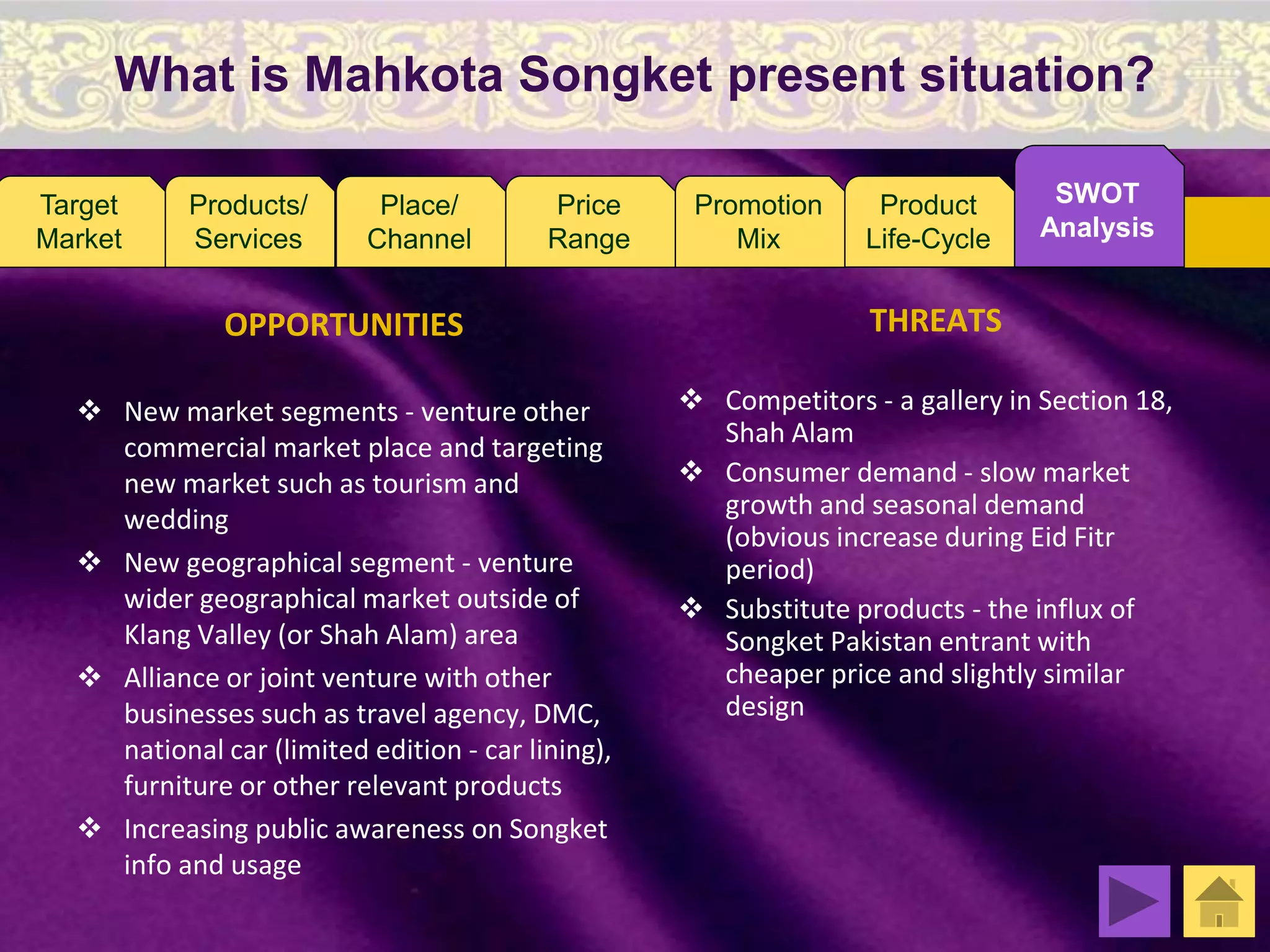 Mahkota songket ppt. | PPT