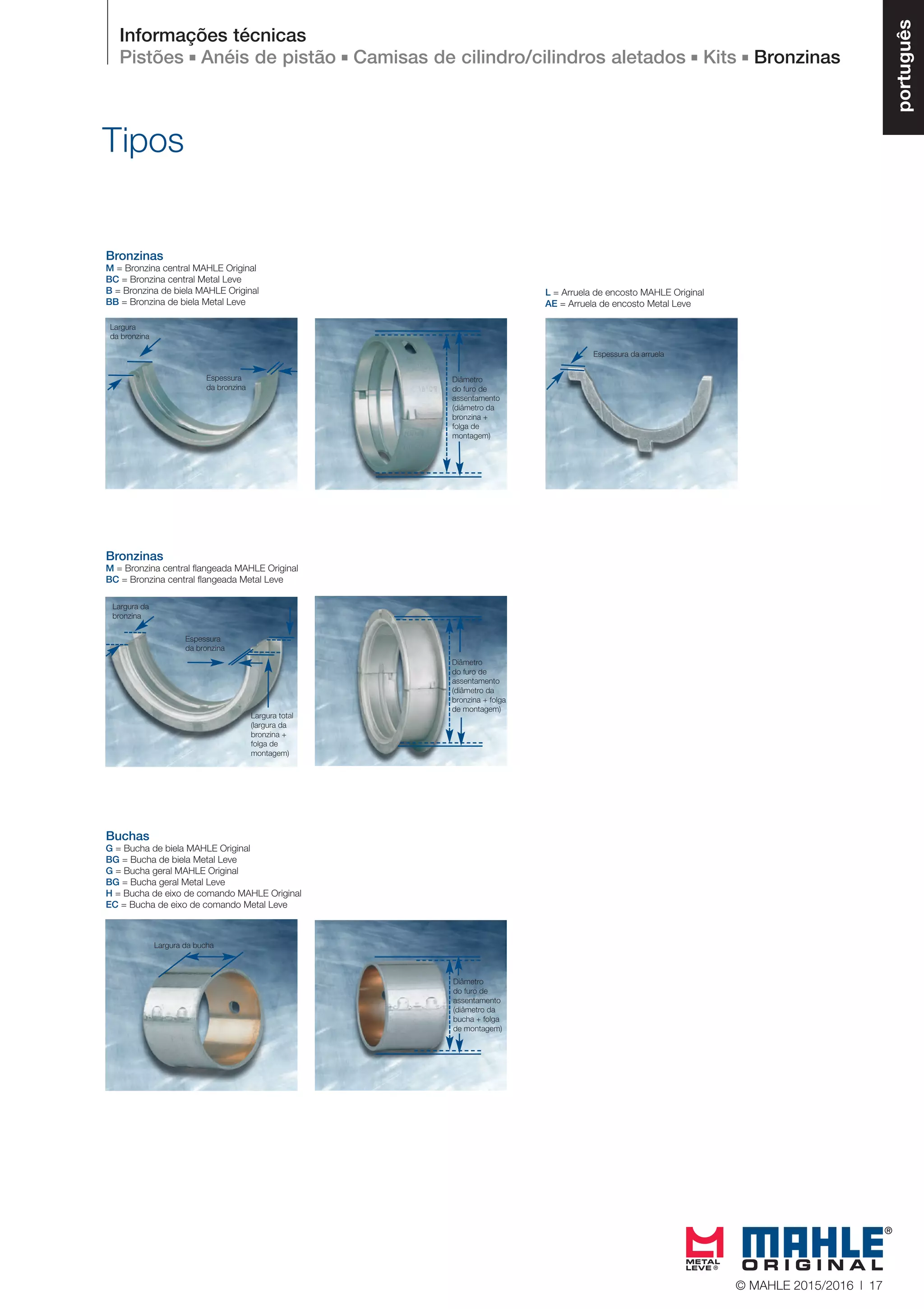 Mahle metal leve catalogo de pistoes,camisas,kits e bronzinas 2015 2016 ...