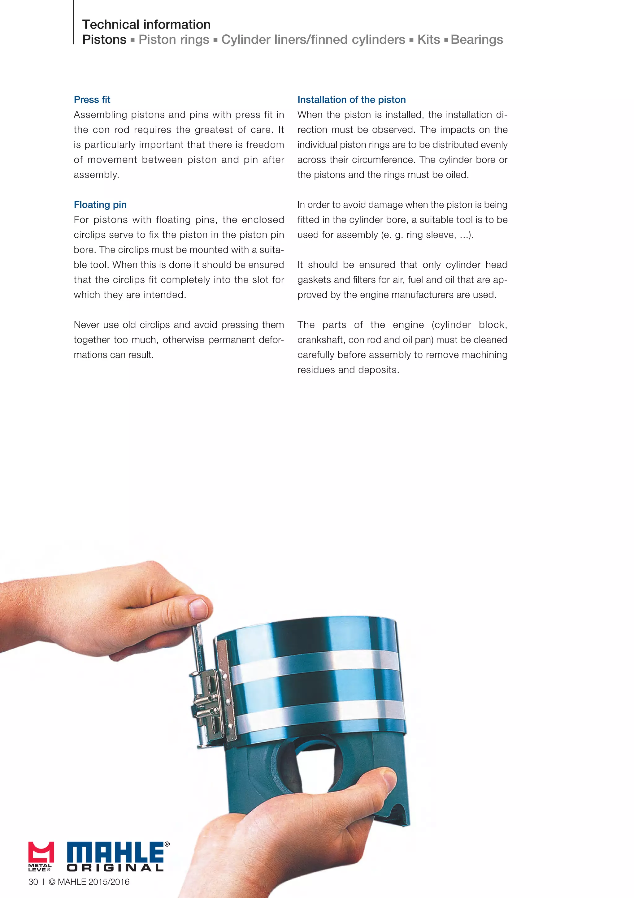 Mahle metal leve catalogo de pistoes,camisas,kits e bronzinas 2015 2016 ...
