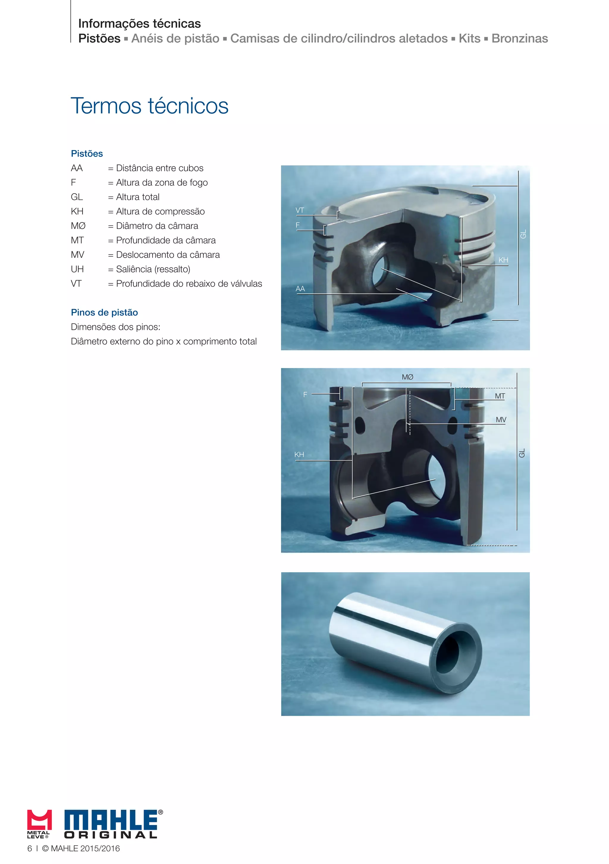 Mahle metal leve catalogo de pistoes,camisas,kits e bronzinas 2015 2016 ...