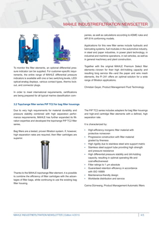 Mahle Newsletter Edition4 2010 | PDF