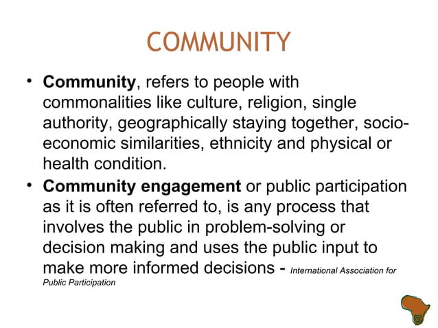 Africa Centre Community Engagement Model | PPS