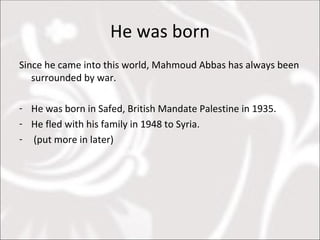 Mahmoud Abbas | PPT