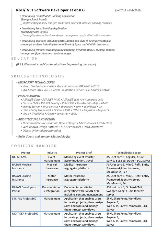 Mahmoud Abdallah CV | PDF